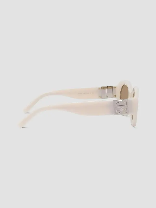 Givenchy 4g 52mm Oval Sunglasses - Ivory