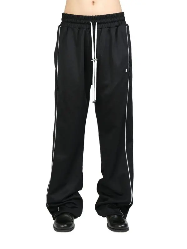 Amiri Contrast-trim Drawstring Track Pants - Black