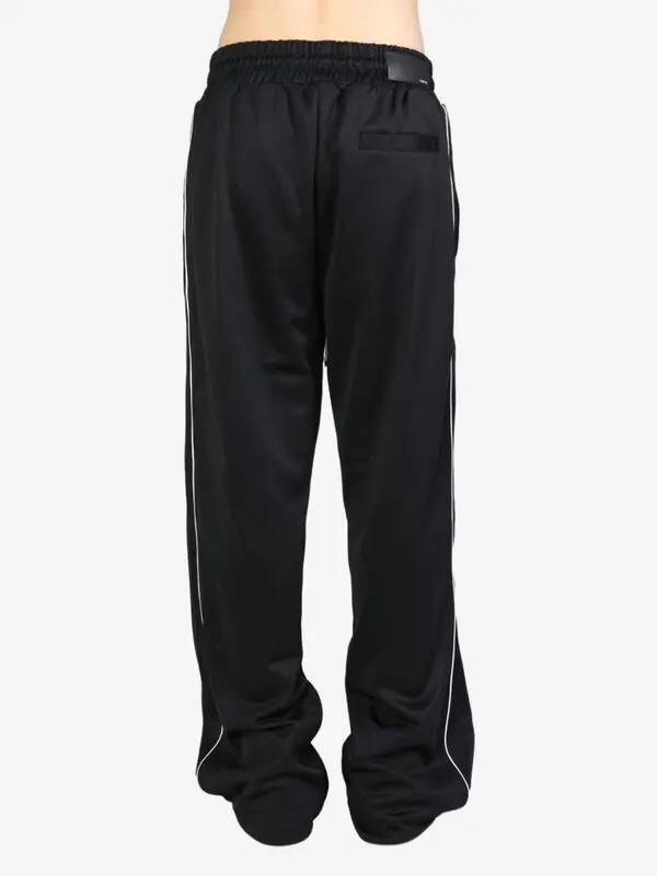 Amiri Contrast-trim Drawstring Track Pants - Black