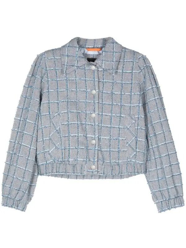 BOSS Check-pattern Tweed Jacket
