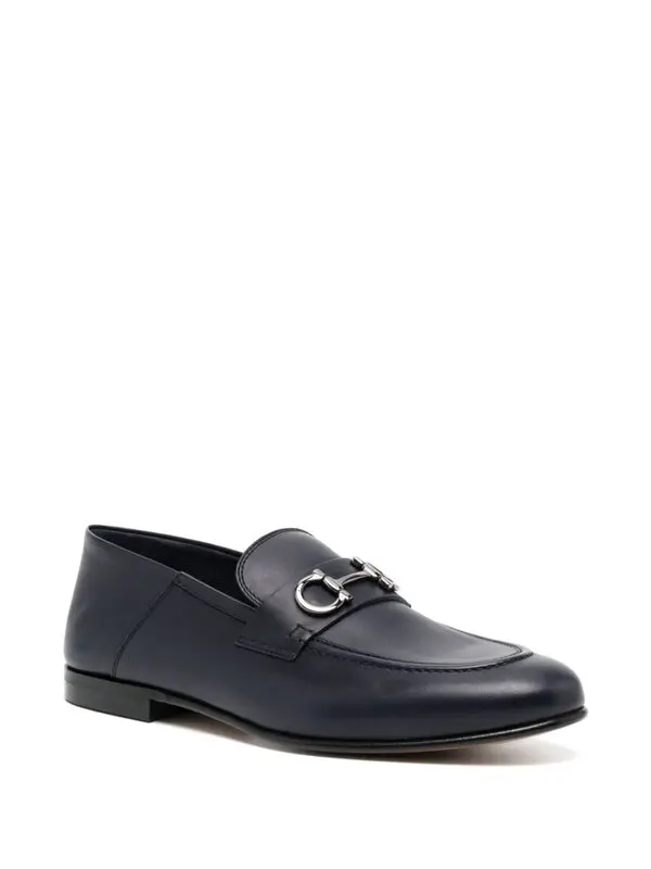 FERRAGAMO Gancini Loafers - Blue