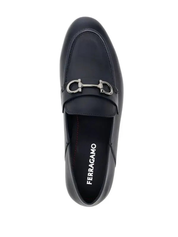 FERRAGAMO Gancini Loafers - Blue