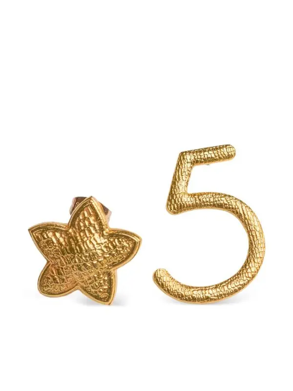 NATIA X LAKO Number 5 Earrings - Gold