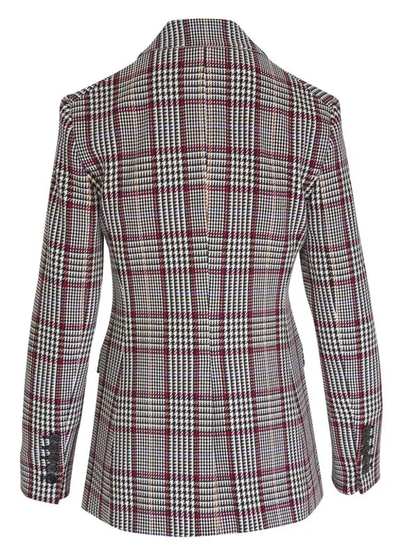 Veronica Beard Checked Double-breasted Blazer