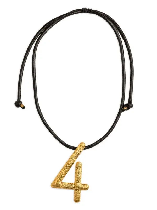 NATIA X LAKO Number 4 Necklace - Gold
