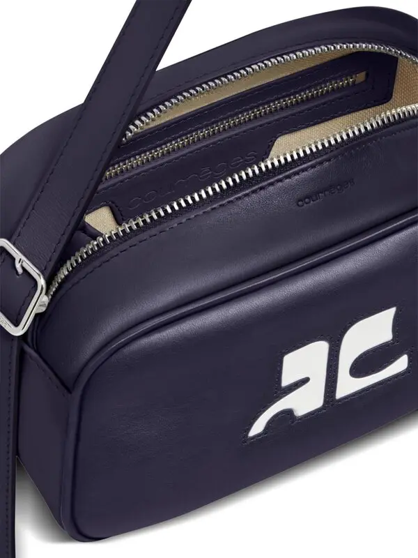 COURREGES Reedition Leather Camera Bag
