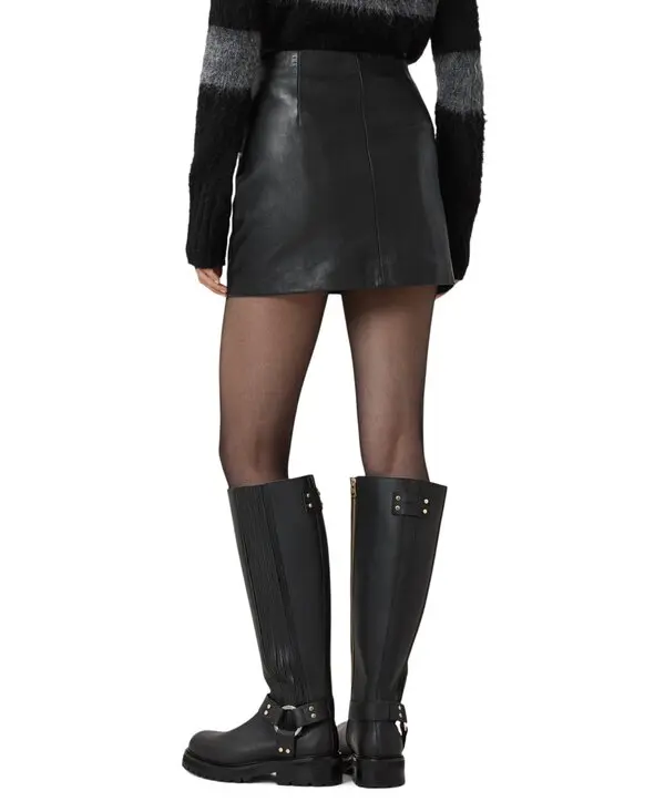 ALLSAINTS Renai Leather Skirt - Black