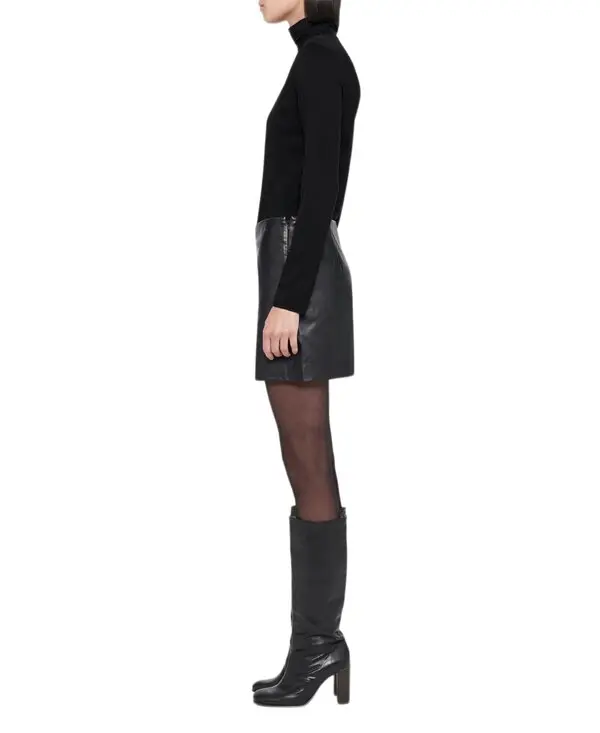 ALLSAINTS Renai Leather Skirt - Black