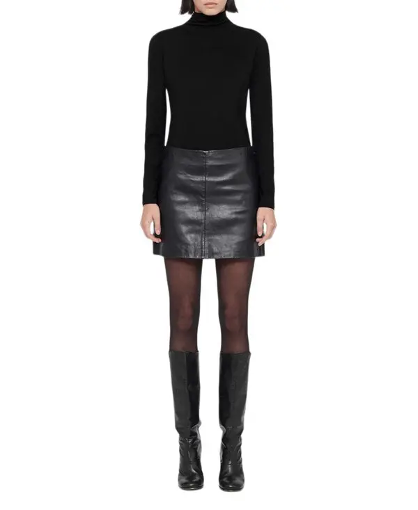 ALLSAINTS Renai Leather Skirt - Black