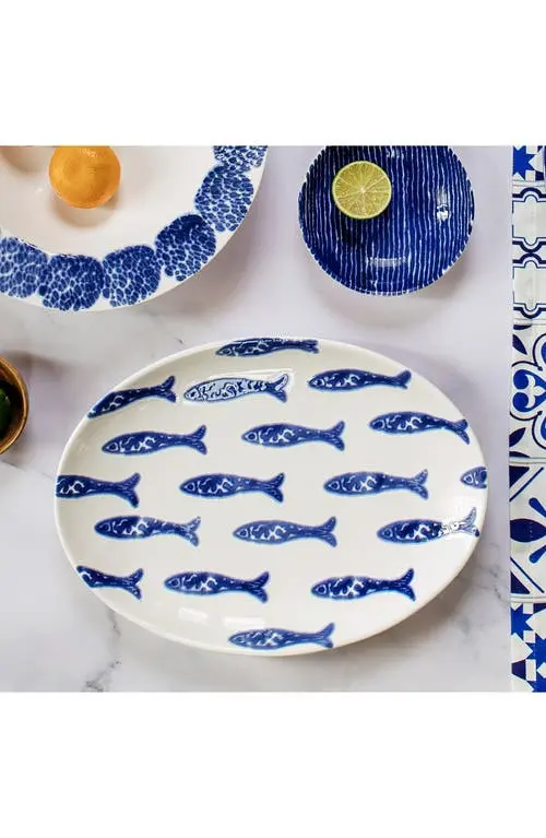 VIETRI Santorini Fish Oval Platter