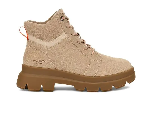 KOOLABURRA BY UGG Jozie Lace-up Suede Combat Boots - Bone