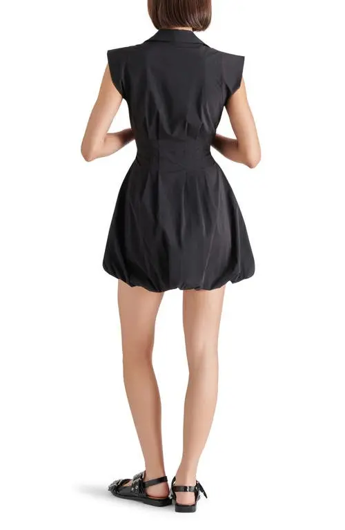 Steve Madden Dyanne Bubble Hem Minidress - Black