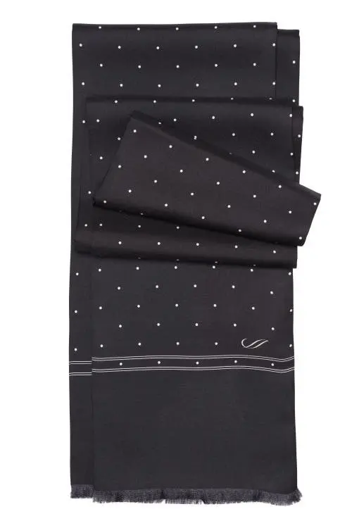 ELIZABETTA Savonaslim Silk Scarf For - Black