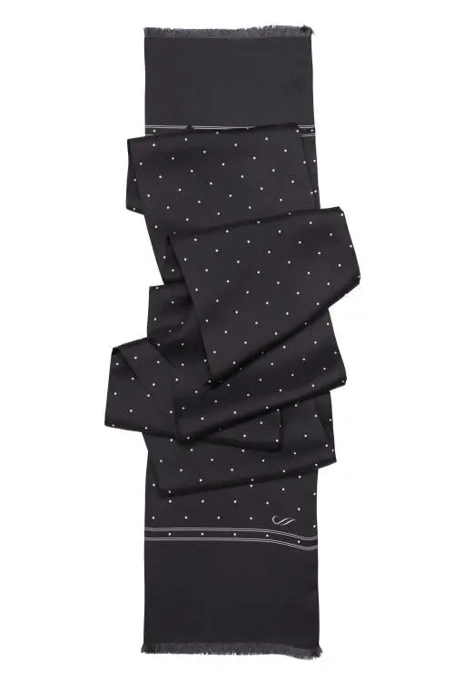 ELIZABETTA Savonaslim Silk Scarf For - Black