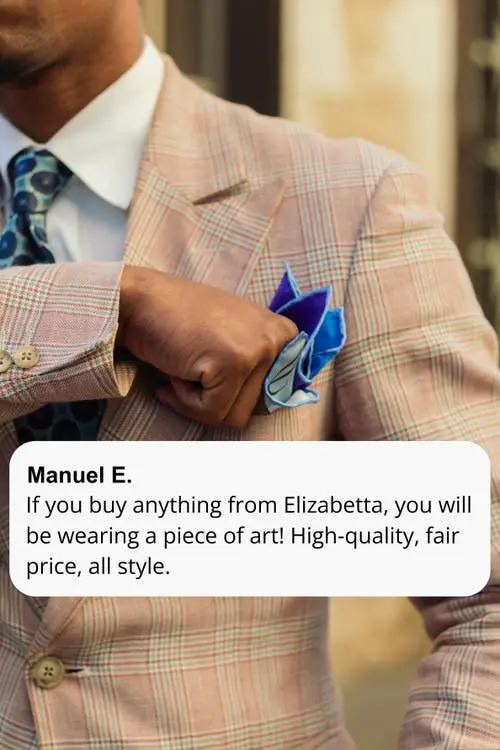 ELIZABETTA Harmonysilk Pocket Square For