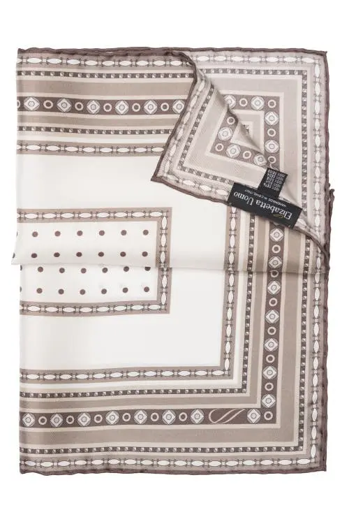 ELIZABETTA Poissilk Pocket Square For