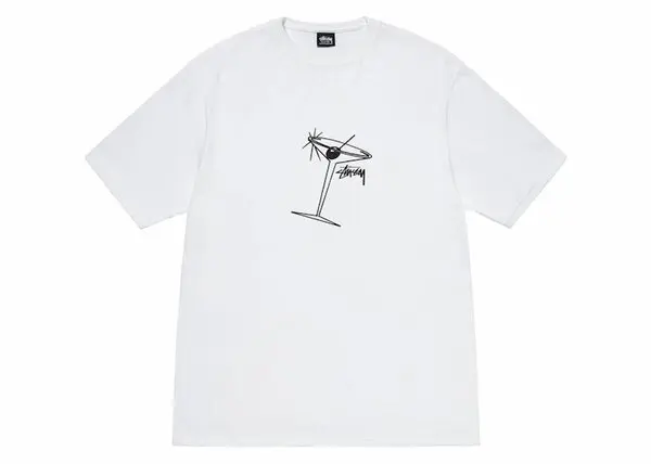 StÜssy Martini Tee Shirt - White