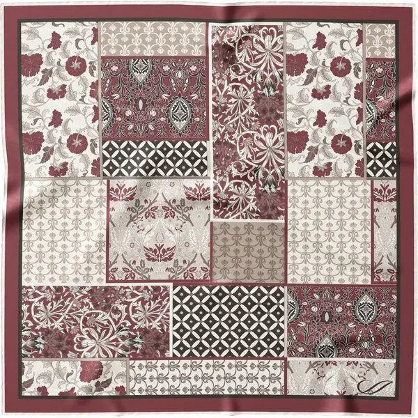 ELIZABETTA Napolihand Rolled Silk Neckerchief For - Maroon
