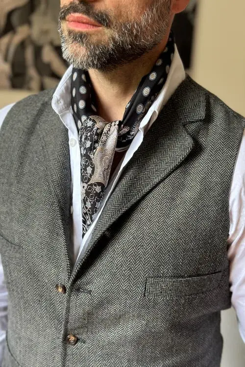 ELIZABETTA Filippohand Rolled Silk Neckerchief For