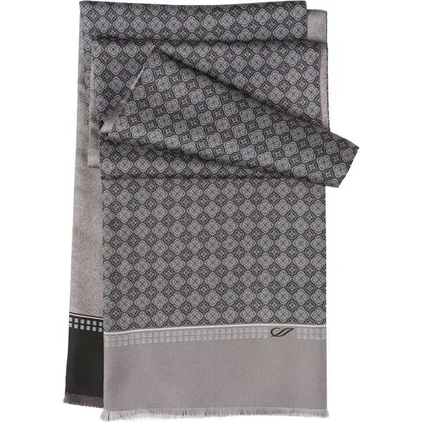 ELIZABETTA Palazzosilk Scarf For - Charcoal