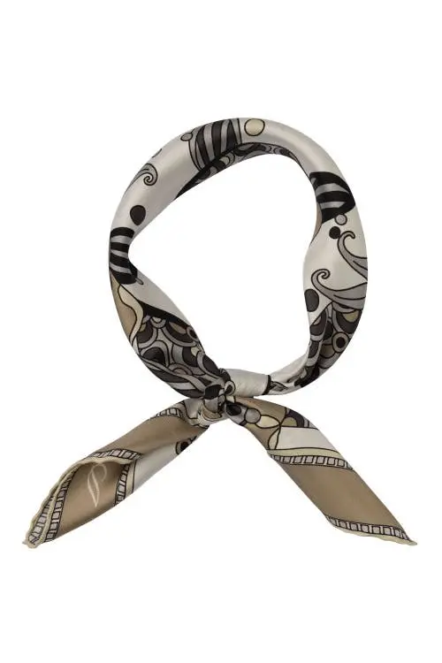 ELIZABETTA Lombardihand Rolled Silk Neckerchief For