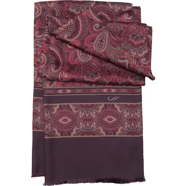 ELIZABETTA Ferrarasilk Scarf For - Bordeaux