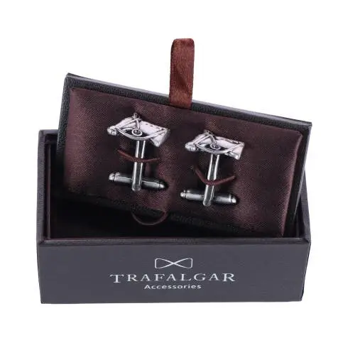 Trafalgar Off To The Races Horse Head Novelty Cufflinks