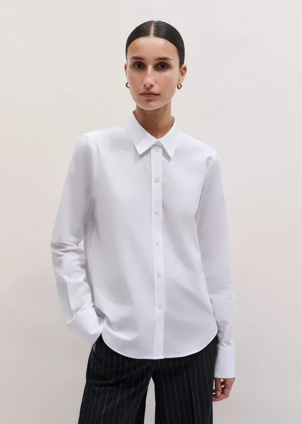 ME+EM Travel Layering Shirt - White