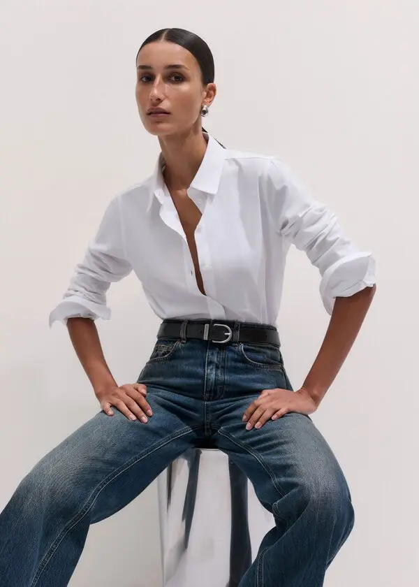 ME+EM Travel Layering Shirt - White