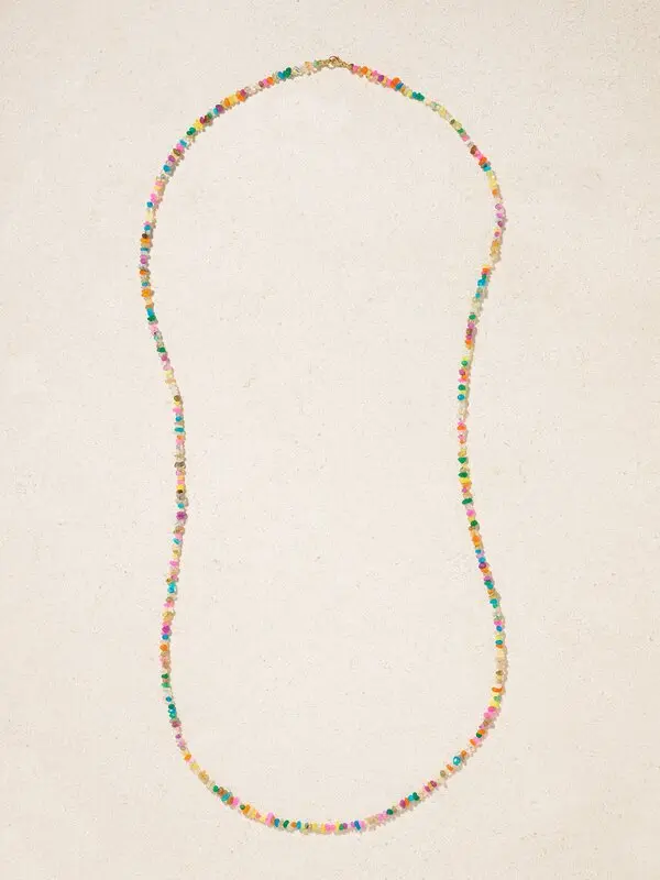 Jia Jia Mini 14-karat Gold Opal Necklace - Multi