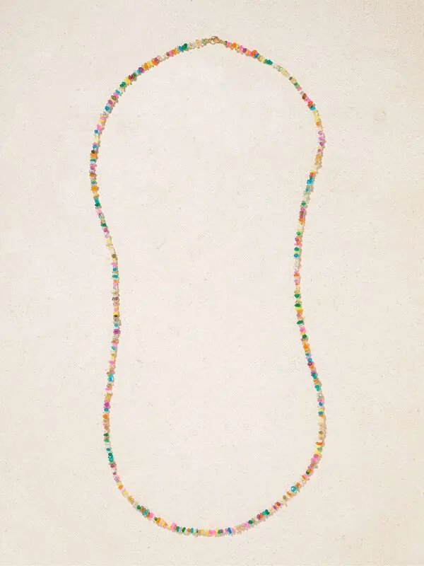 Jia Jia Mini 14-karat Gold Opal Necklace
