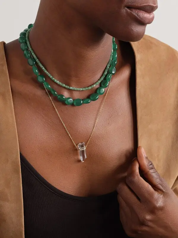 Jia Jia Arizona Emerald Quartz Necklace - Green