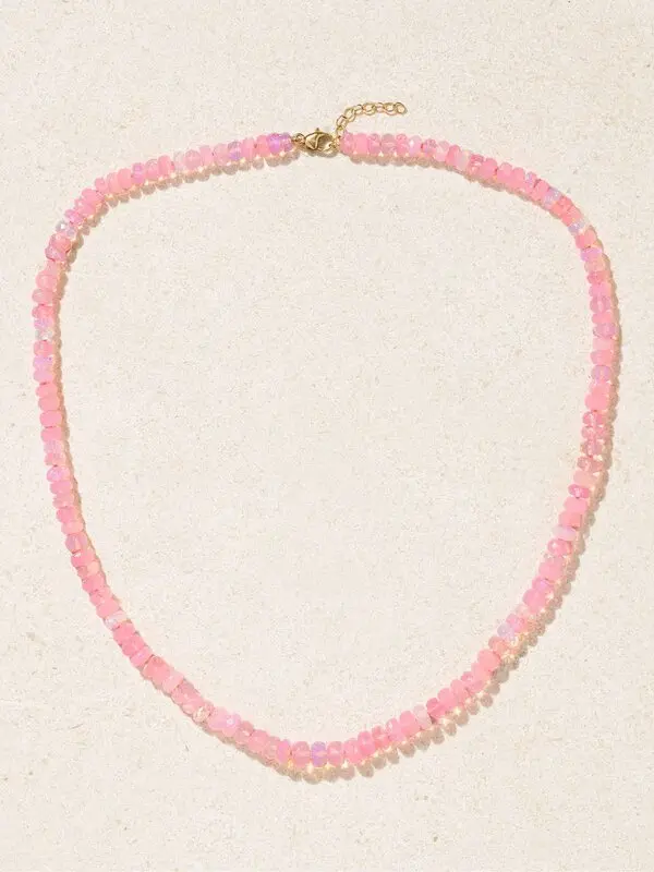 Jia Jia 14-karat Gold Opal Chain Necklace