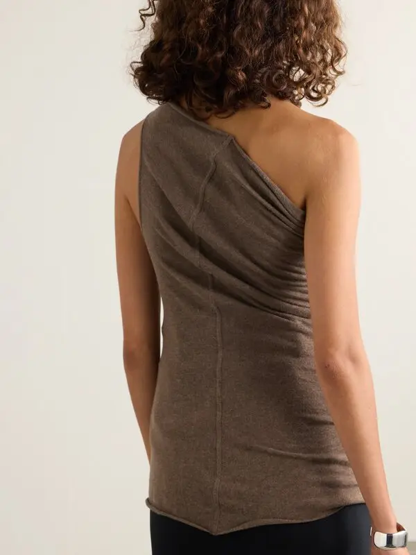 Rick Owens Athena One-shoulder Top - Brown