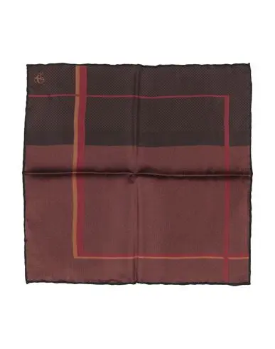 Canali Scarf Chocolate Silk - Brown