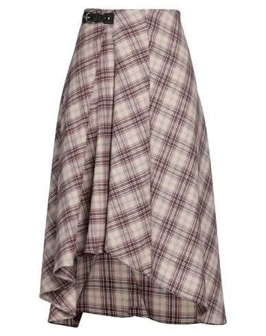 Maje Midi Skirt In Tartan Pattern