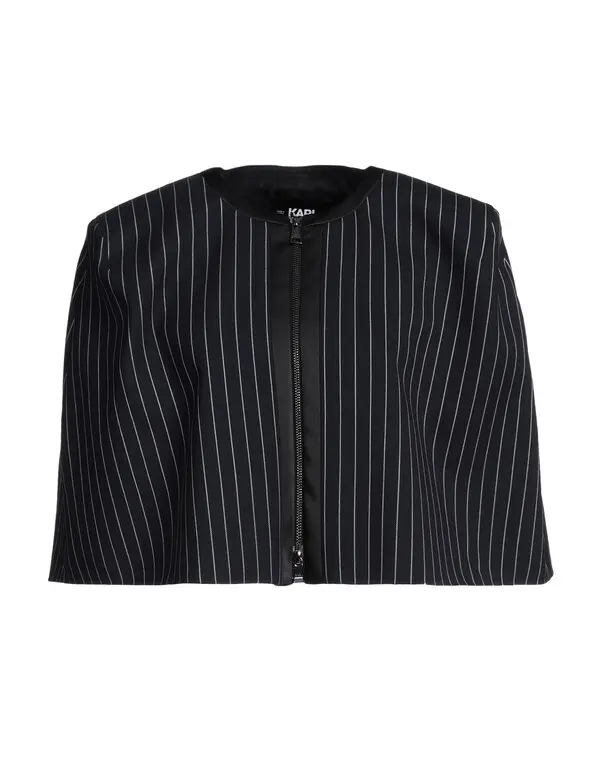 Karl Lagerfeld Pinstriped Cape