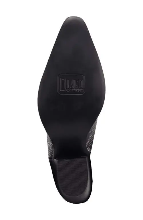 DINGO Denim And Snakeskin Knee High Boots - Black