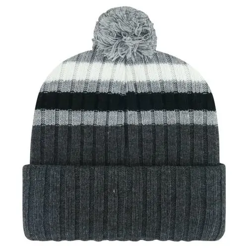 '47 Philadelphia Flyers Stack Patch Cuffed Knit Hat With Pom