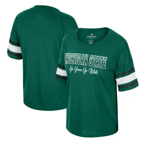 COLOSSEUM Michigan State Spartans Rhinestone T-shirt By - Green