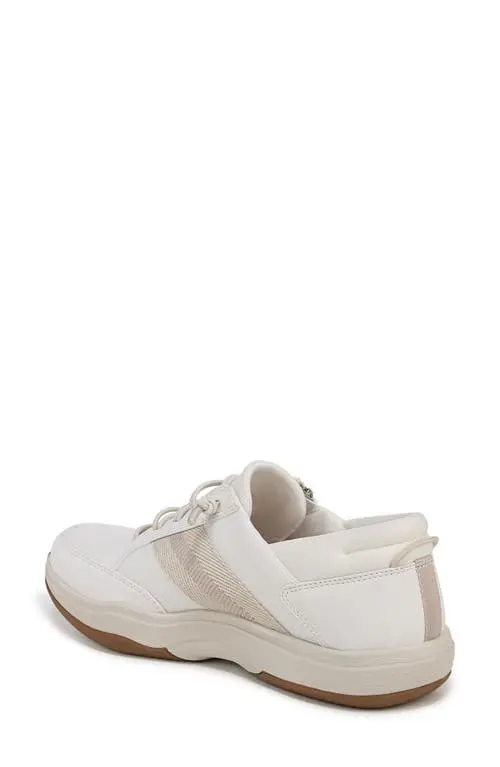 RYKA Carefree Zip Walking Sneakers - White Alyssum