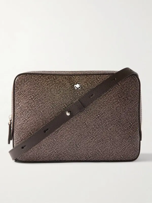 Montblanc Cross-grain Leather Messenger Bag