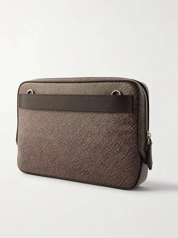 Montblanc Cross-grain Leather Messenger Bag