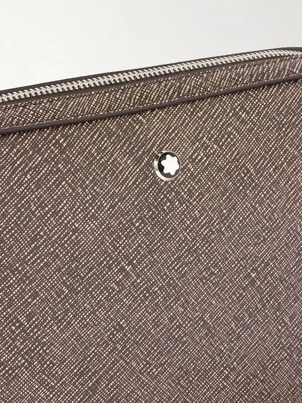 Montblanc Cross-grain Leather Messenger Bag