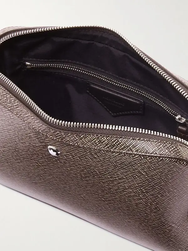 Montblanc Cross-grain Leather Messenger Bag