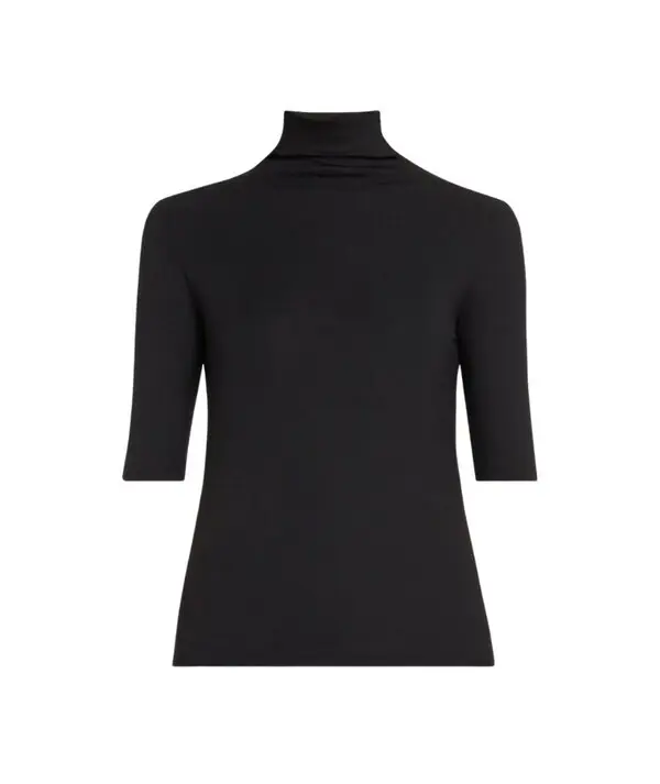 Vince - Elbow-Sleeve Turtleneck Top