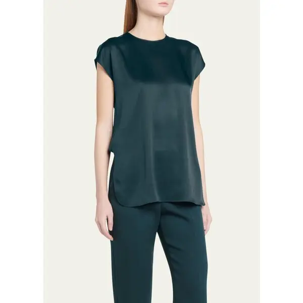 Giorgio Armani Short Sleeve Blouse - Forest