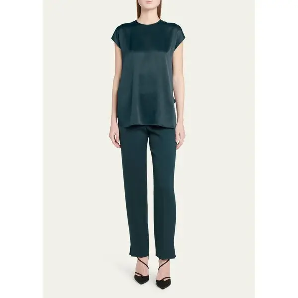Giorgio Armani Short Sleeve Blouse - Forest