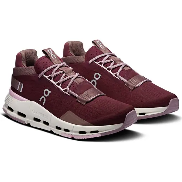 On Cloudnova 2 Sneakers - Maroon/peony