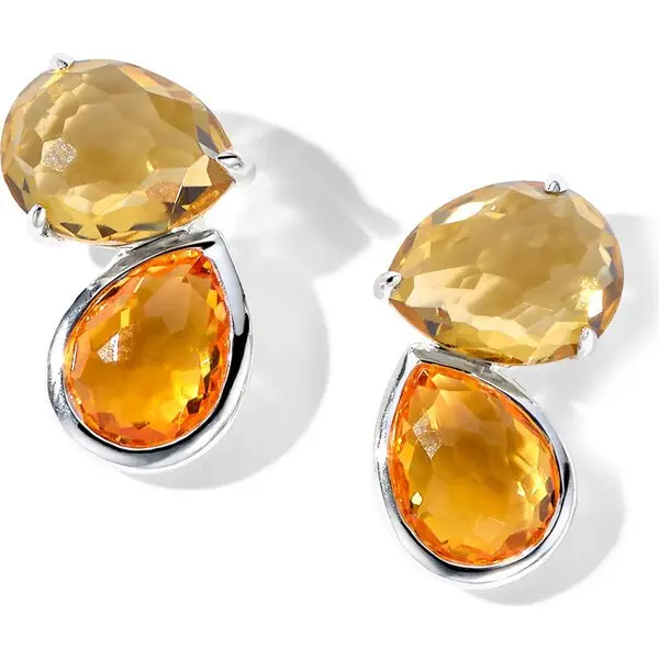 Ippolita Rock Candy Citrine Stud Earrings - Silver